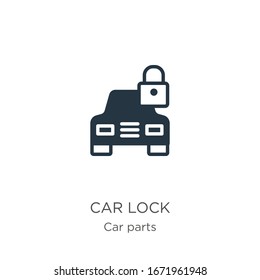 Car Lock Icon Vector Trendy Flat Stock Vector (Royalty Free) 1671961948 ...