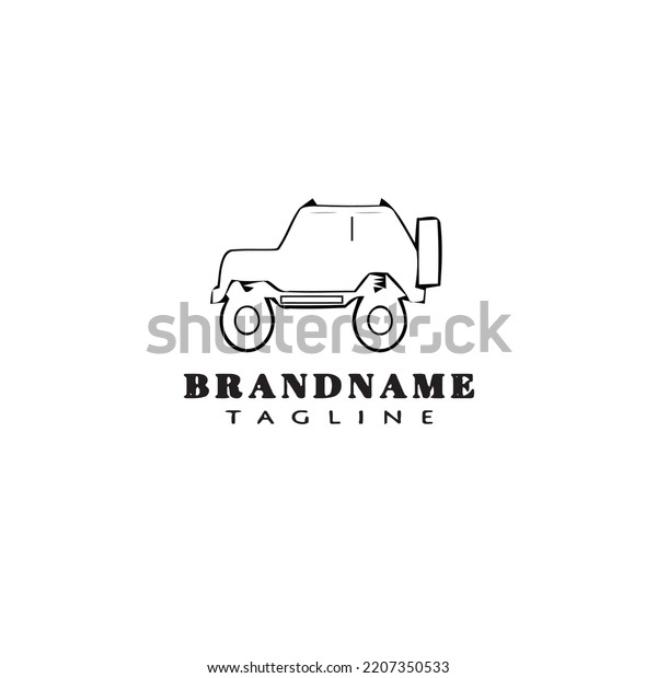 Car Logo Cartoon Icon Simple Template Stock Vector (Royalty Free ...