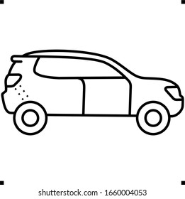 Car Logo Outline Style Stock Vector (Royalty Free) 1660004053 ...