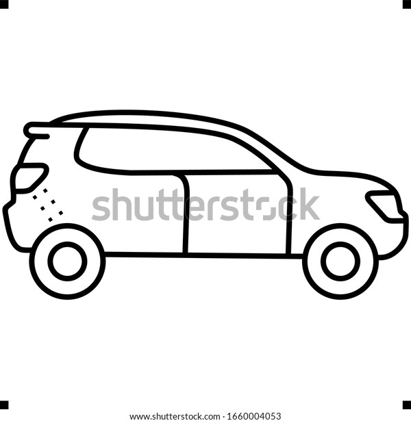Car Logo Outline Style Stock Vector (Royalty Free) 1660004053 ...
