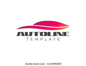 Car Logo Simple Line Auto Line Stock Vector (Royalty Free) 1129390490 ...