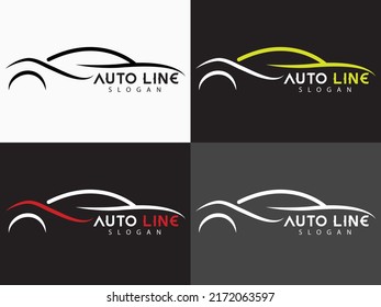 Car Logo Vector Illustration Auto Line Stock Vector (Royalty Free ...