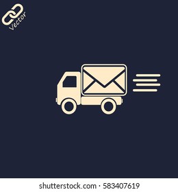 Car Mail Icon Stock Vector (Royalty Free) 583407619 | Shutterstock