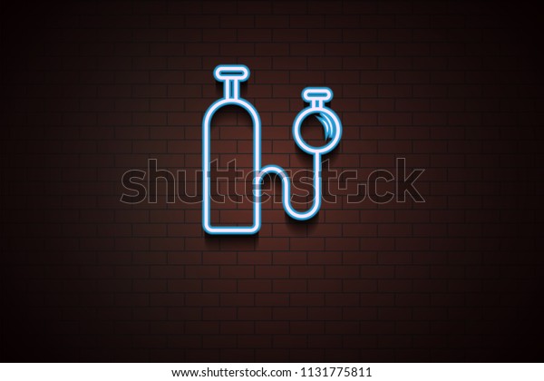 Car Nitro Icon Neon Style On Stock Vector (Royalty Free) 1131775811