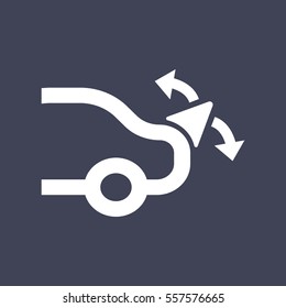 Car Open Lid Icon Stock Vector (Royalty Free) 557576665