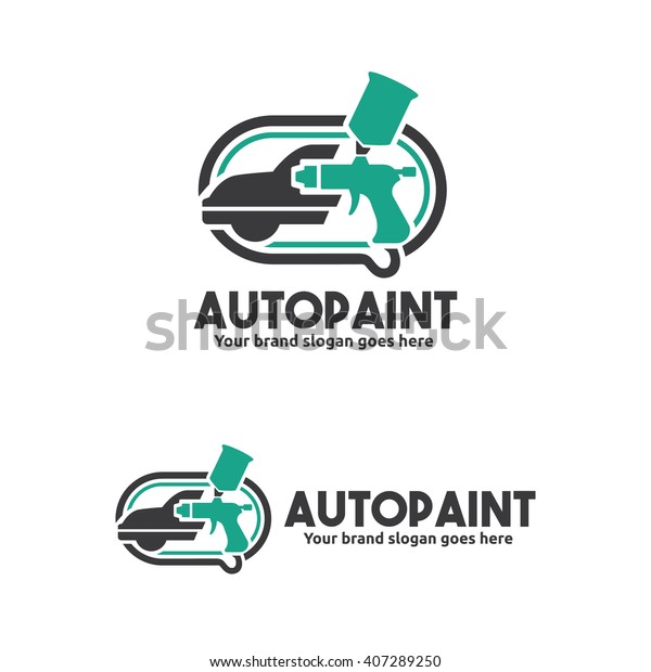 Car Paint Spray Gun Logo Template Stock Vector (Royalty Free) 407289250 ...