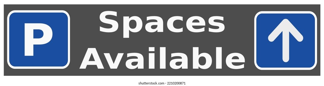 Car Park Spaces Available Entry Building Stock Vector (Royalty Free ...