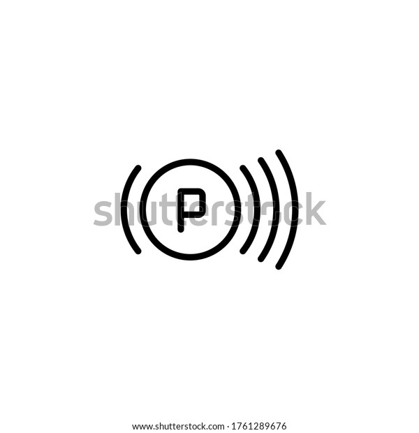 Car Parking Light Vector Icon Black Stock Vector (Royalty Free ...