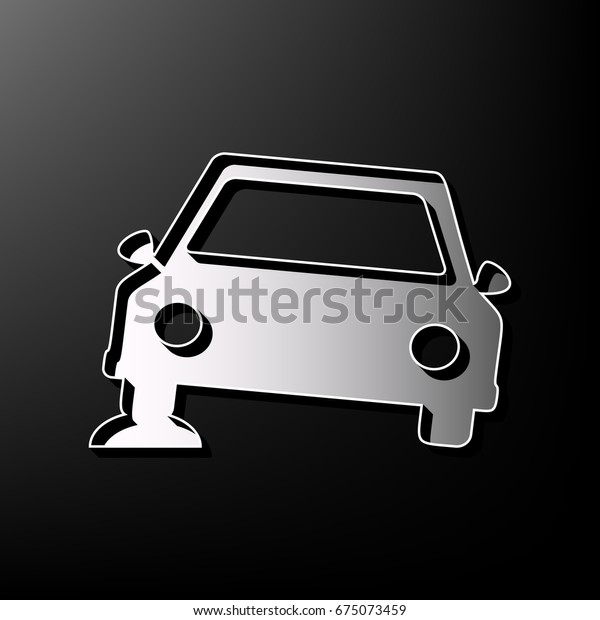 Car Parking Sign Vector Gray 3d Stock Vector (Royalty Free) 675073459 ...