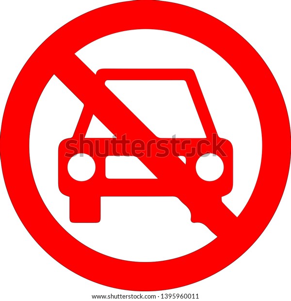 Car Parking Vector Car Stop Sign Stock Vector (Royalty Free) 1395960011 ...
