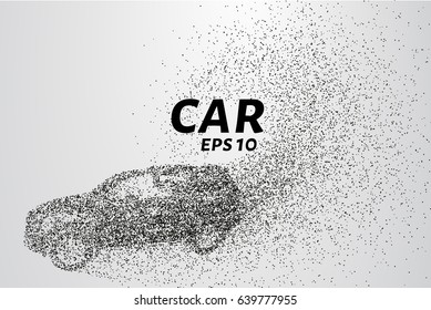 Car Particles Car Consists Small Circles Stock Vector (Royalty Free ...