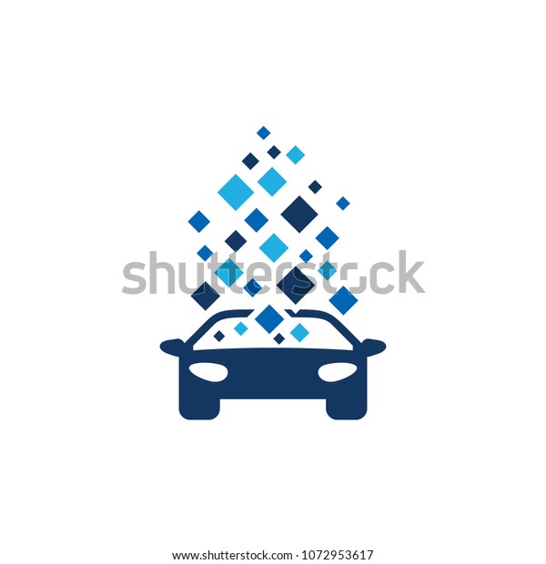 Car Pixel Logo Icon Design Stock Vector (Royalty Free) 1072953617 ...