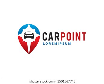 Car Point Logo Symbol Icon Template Stock Vector (Royalty Free ...