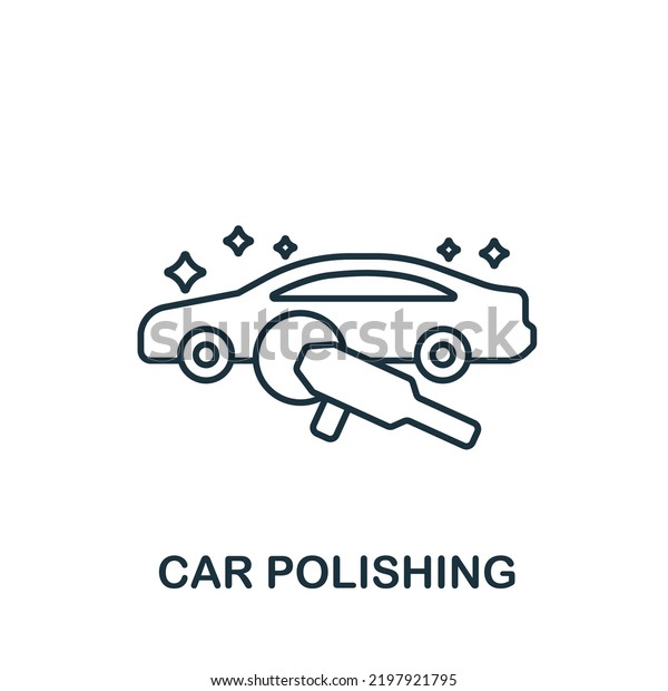 Car Polishing Icon Line Simple Line Stock Vector (Royalty Free ...