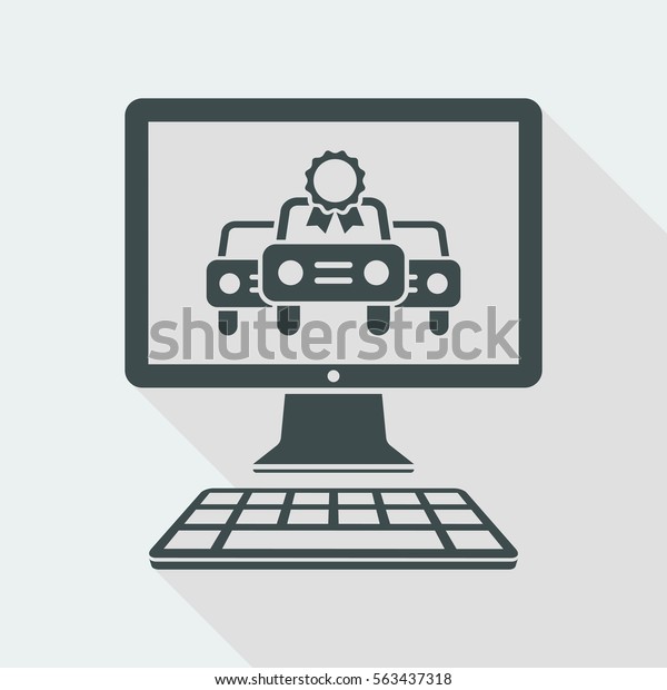 Car Prize Winner Vector Flat Icon Stock Vector (Royalty Free) 563437318 ...