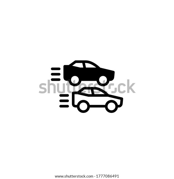 Car Racing Icon Racing Game Icon Stock Vector (Royalty Free) 1777086491 ...