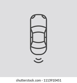 Car Radar Icon Vector Stock Vector (Royalty Free) 1113910451 | Shutterstock