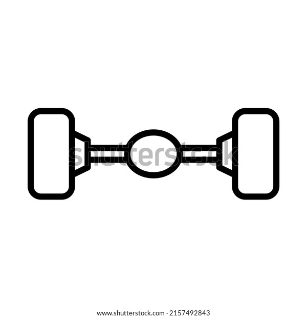 Car Rear Axle Icon Bold Outline: เวกเตอร์สต็อก (ปลอดค่าลิขสิทธิ์ ...