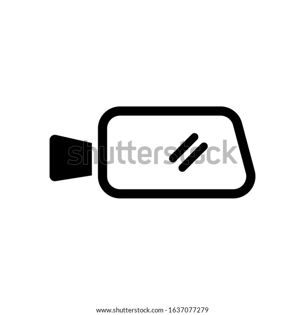 Car Rear View Mirror Icon Stock Vector (Royalty Free) 1637077279 ...