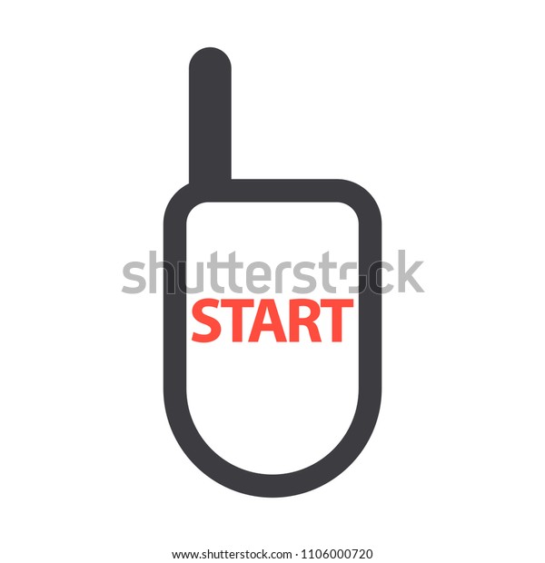 Car Remote Star Icon Clipart Image Stock Vector (Royalty Free ...