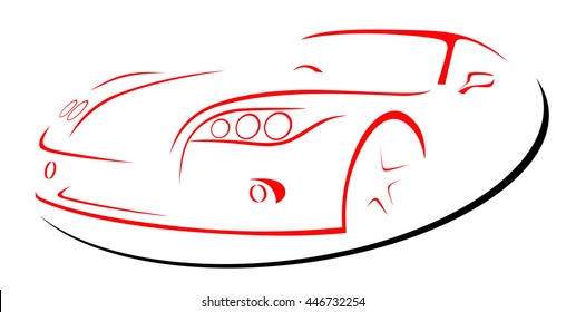 Car Rent Abstract Lines Vector Logo Stock Vector (Royalty Free ...