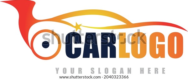 Car Rental Car Modified Logo Design Stock Vector (Royalty Free ...