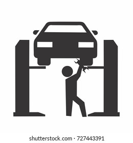 Car Repair Icon Stock Vector (Royalty Free) 729307564