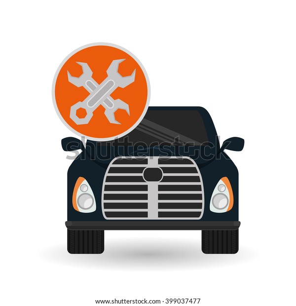 Car Repair Design Vector Illustration Stock Vector (Royalty Free ...