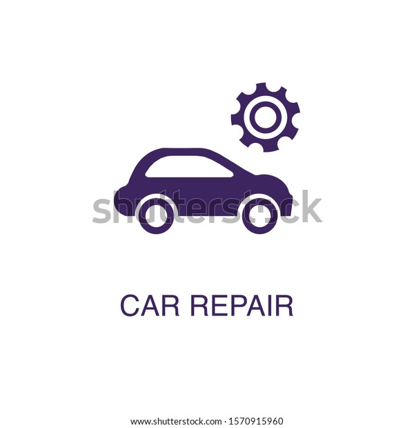 Car Repair Element Flat Simple Style Stock Vector (Royalty Free ...