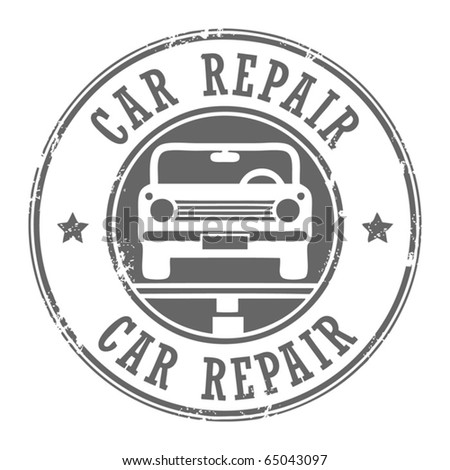 Car Repair Grunge Stamp Vector Illustration Stock Vector (Royalty Free ...