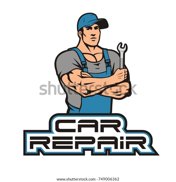 Car Repair Logo Auto Mechanic Wrench Stock Vector (Royalty Free ...