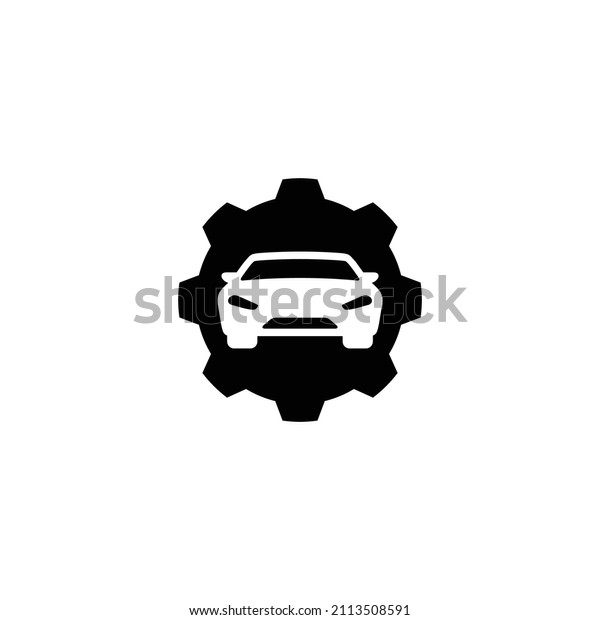 Car Repair Simple Flat Icon Vector Stock Vector (Royalty Free ...