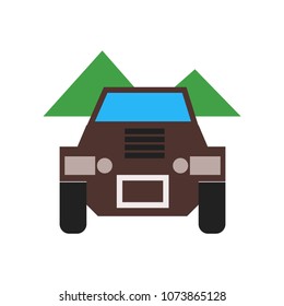 Car Road Icon Vector Stock Vector (Royalty Free) 1073865128 | Shutterstock