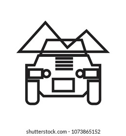 Car Road Icon Vector Stock Vector (Royalty Free) 1073865152 | Shutterstock