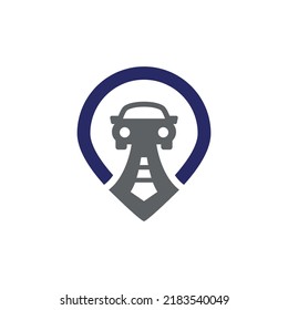 Car Road Logo Position Cursor Stock Vector (Royalty Free) 2183540049 ...