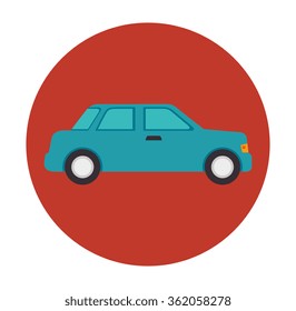 Simple Red Mini Car Vector Icon Stock Vector (Royalty Free) 1112725961 ...