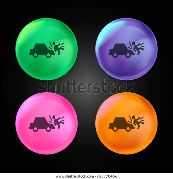 Car Run Over Man Crystal Ball Stock Vector (Royalty Free) 765978466 ...