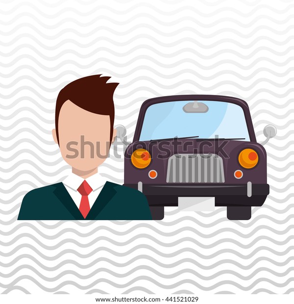 Car Salesman Design Vector Illustration Eps10 Stock Vector (Royalty ...