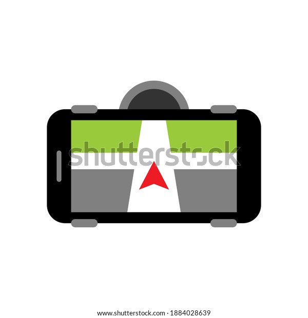 Car Sat Nav Gps Navigation Icon Stock Vector (Royalty Free) 1884028639 ...
