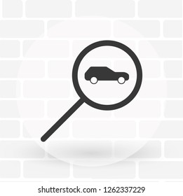 Car Search Icon Vector Stock Vector (Royalty Free) 1262337229 ...