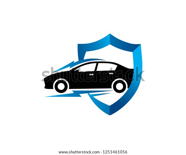 Car Secure Logo Template Design Vector Stock Vector (Royalty Free ...