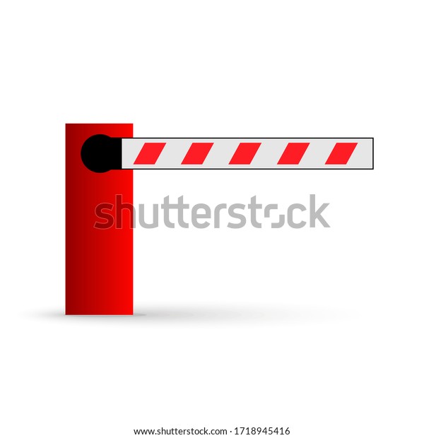 Car Security Barrier Gate Simple Icon Stock Vector (Royalty Free ...