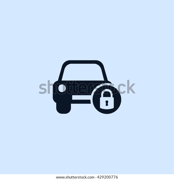 Car Security Icon Car Security Vector Stock Vector (Royalty Free ...