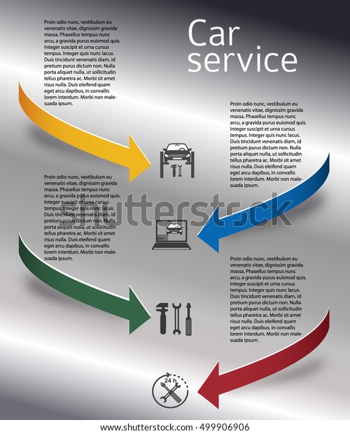 Car Service Background Business Presentation Template Stock Vector ...