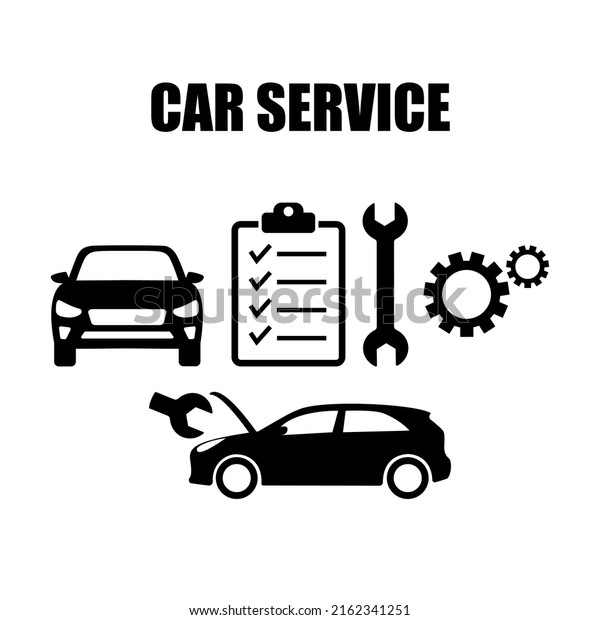 Car Service Vector Image Set Stock Vector (Royalty Free) 2162341251 ...