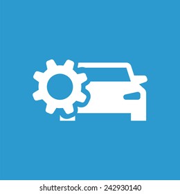 Car Settings Icon Isolated White On Stock Vector (Royalty Free ...