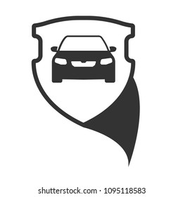 Car Shield Logo Concept: vector de stock (libre de regalías) 1095118583 ...