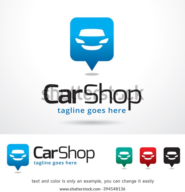 Car Shop Logo Template Design Vector Stock Vector (Royalty Free ...