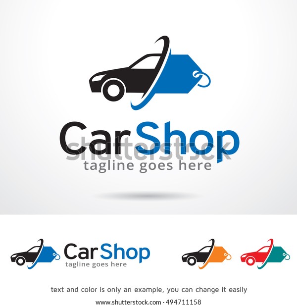 Car Shop Logo Template Design Vector Stock Vector (Royalty Free ...