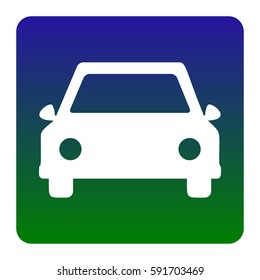 Car Sign Illustration Vector White Icon Stock Vector (Royalty Free ...